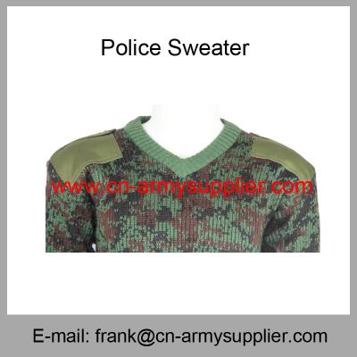 China Wholesale Cheap China Military Wool Acrylic Police Army Digital Camouflage Jersey for sale