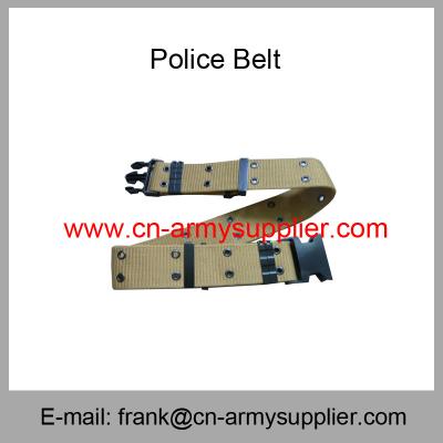 China Wholesale Cheap China Army PP Polyester Webbing Police Military Belt for sale