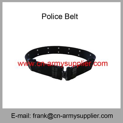 China Wholesale Cheap China Army PP Polyester  Military Police Navy Blue Belt for sale