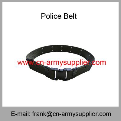 China Wholesale Cheap China Army Green Police Polyester PP Military Belt for sale
