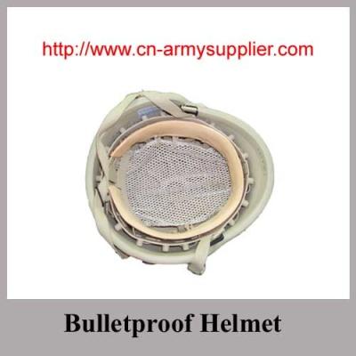 Chine Casque balistique à l'épreuve des balles en matériau avec un système de tissu intérieur de style allemand et une fibre d'aramide ou UHMWPE à vendre