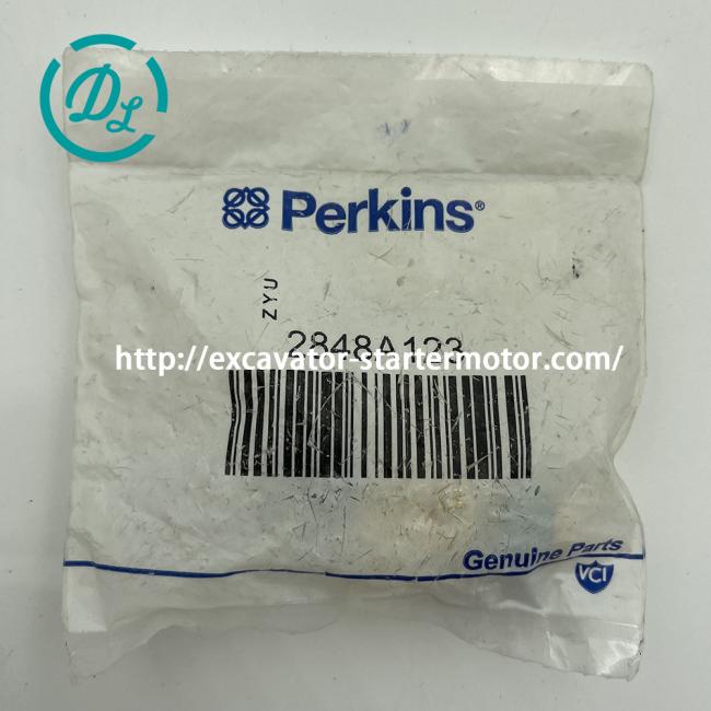 Excavator water temperature sensor close-up view