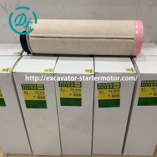 CF610 Excavator Air Filter - Front View