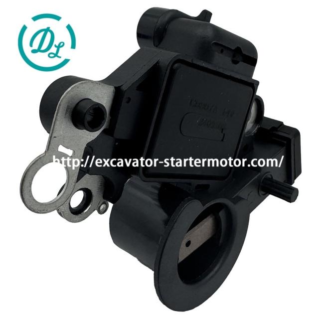 Alternator voltage regulator side view