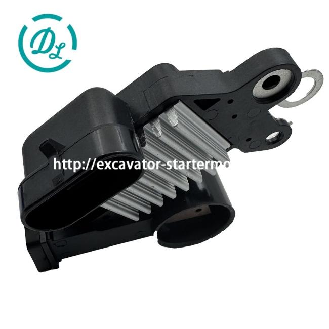 Alternator voltage regulator close-up view