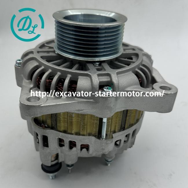 24V 100A Excavator Alternator front view