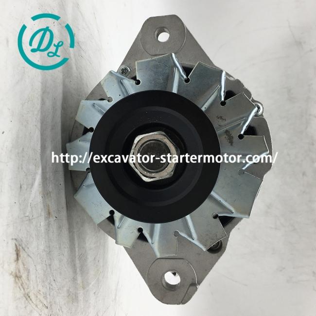 Alternator close-up view showing construction details