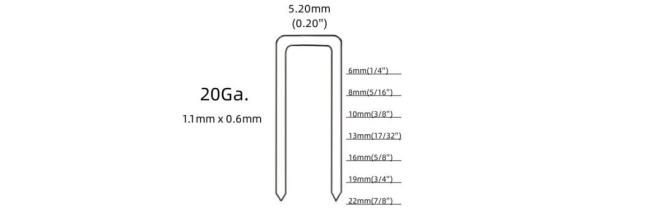 20 Gauge 416j Staples for Upholstery with High Quality 4j Series