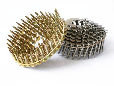 China 15 graus E. G. Wire Soldado 32mm Pneumatic Coil Nail para construção de telhados de aço à venda