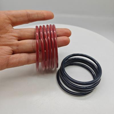 Cina Il giunto circolare di gomma su misura PTFE della guarnizione del centro del silicone FKM di FEP ha ricoperto i giunti circolari in vendita