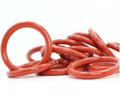 Cina giunto circolare di gomma di alta qualità della fabbrica di conformità di norme PTFE delle guarnizioni rosse su ordine dell'anello in vendita