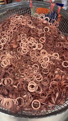 Cina La guarnizione di rame di schiacciamento del metallo della rondella ha personalizzato la resistenza di olio di colore in vendita