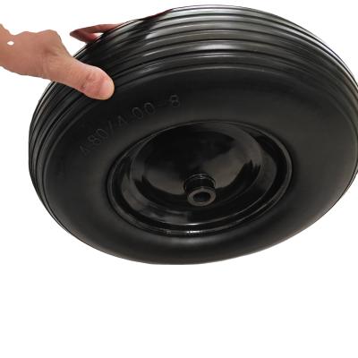 Cina Ruota solida del bidone della spazzatura dei pezzi di ricambio dell'OEM della ruota di plastica di gomma del carrello in vendita