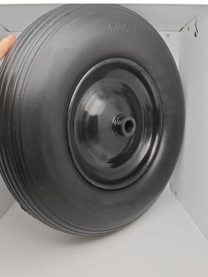 Cina Ruota solida del bidone della spazzatura dei pezzi di ricambio dell'OEM della ruota di plastica di gomma del carrello in vendita