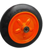 China OEM Plastic Trolley Wheel Moulding Solid Tyre Rubber Garbage Can Wheel for sale
