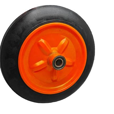 Cina Ruota di gomma solida del bidone della spazzatura di Tiro del carrello dell'OEM del modanatura di plastica della ruota in vendita