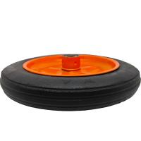 China OEM Plastic Trolley Wheel Moulding Solid Tyre Rubber Garbage Can Wheel for sale