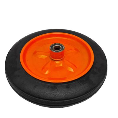 Cina Ruota di gomma solida del bidone della spazzatura di Tiro del carrello dell'OEM del modanatura di plastica della ruota in vendita
