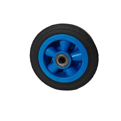 China van de het wiel goede kwaliteit van de handvrachtwagen het rubberwiel met rand Te koop