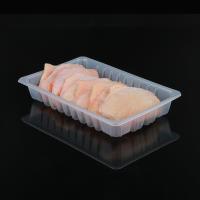 China Rectangular Clear Disposable Fruit Tray Meat Vegetable Packing for sale