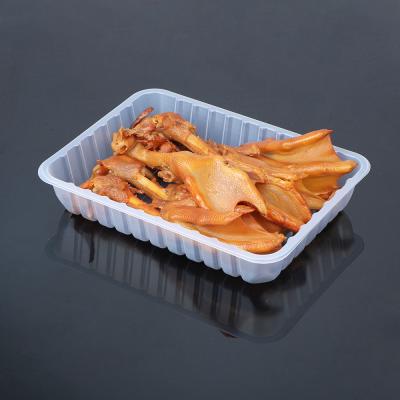China Disposable Plastic Food Tray Whole Chicken Meat Tray PP PET MAP Frozen Tray for sale