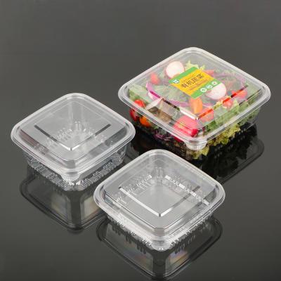 Cina Disposable Plastic Salad Sweetmeat Preserved Fruit Packaging With Lid in vendita