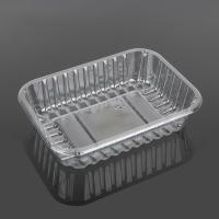 China Rectangular Clear Disposable Fruit Tray Meat Vegetable Packing for sale