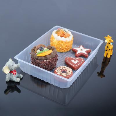 China 4cm FDA Microwavable Beschikbaar Plastic Voedsel Tray For Packaging Te koop