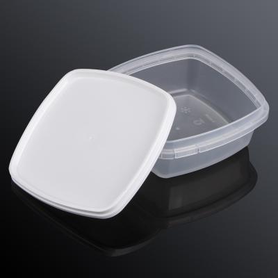 Cina Conservazione degli alimenti 13*13*5cm più croccante di plastica Microwavable in vendita