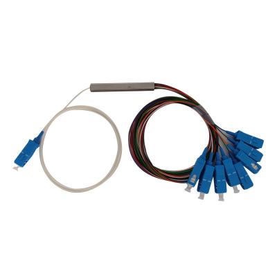 China Het Type van het Staalbuis van LSZH/PVC SC/UPC PLC Splitser 1x8 voor het Netwerk van FTTH FTTB FTTX Te koop