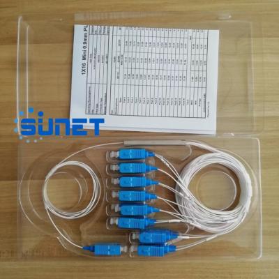 Cina Splitter Plc in fibra ottica di fabbrica con tubo in acciaio 1*16 Sc Upc/Apc in vendita