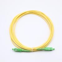 China SC/APC to SC/APC Singlemode Simplex 3.0mm Fiber Optic Patch Cord 3m for sale