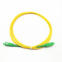China SC/APC to SC/APC Singlemode Simplex 3.0mm Fiber Optic Patch Cord 3m for sale