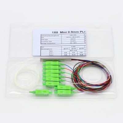 China ISO9001 Faser PVCs G657A1 0.9mm Optik-PLC-Teiler zu verkaufen