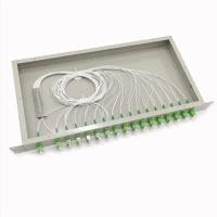 China 1x32 LC Duplex Rack Mount PLC Splitter 50dB Low PDL 1260-1650nm for sale