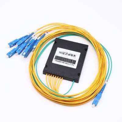 中国 Sc Upcのコネクターの繊維光学Plcのディバイダーが付いている1*8 1mのABS箱のタイプ 販売のため