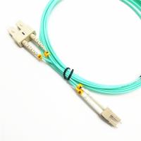 China 3.0mm Multimode Fiber Patch Cable LC to SC Duplex OM3 1 Meter for sale