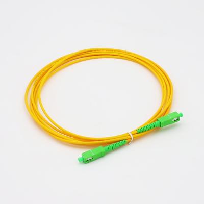 中国 Sc/Apcのコネクターの繊維光学のパッチ・コードが付いているSM MM 3.0mmポリ塩化ビニールG652D 販売のため