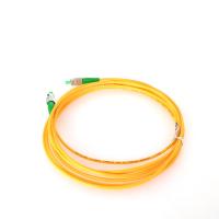 China PVC 3.0mm FC APC to FC APC Single Mode Fiber Optic Patch Cord Low Return Loss 0.25dB for sale