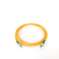 China FC APC to FC APC Simplex Single Mode Fiber Optic Patch Cord 3.0mm LSZH for sale