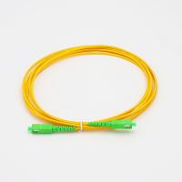 China SC APC Simplex 3.0mm 3m Single Mode Fiber Optic Patch Cord Low Insertion Loss for sale