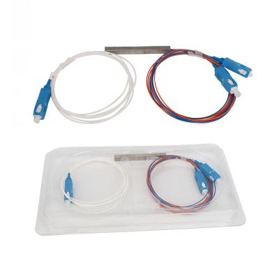 China Tipo divisor de Blockless de la manera del conector 2 de Sc/Upc del PLC de la fibra óptica en venta