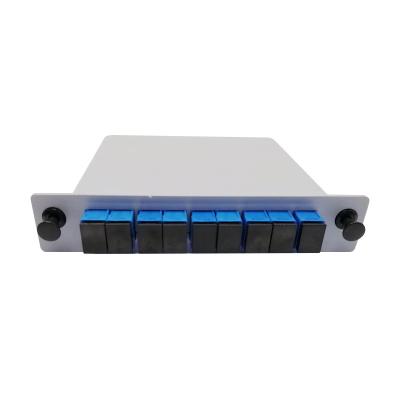 China Tipo de tarjeta óptico de la inserción de 1×8 Sc/Upc divisor del PLC de la fibra óptica en venta