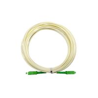 China Simplex SC APC Single Mode 3.0mm 3M Fiber Optic Patch Cord Low Insertion Loss for sale