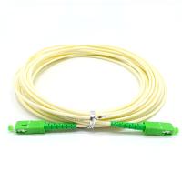 China Simplex SC APC Single Mode 3.0mm 3M Fiber Optic Patch Cord Low Insertion Loss for sale
