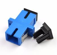 China OEM SC APC Single Mode Fiber Optic Adapter Low Insertion Loss 0.2dB Simplex for sale