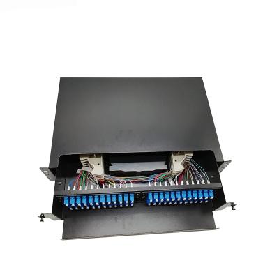 Cina Tipo scatola terminale a fibra ottica del cassetto dei 96 centri di Odf del supporto di scaffale di LC/UPC in vendita