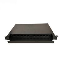 China 24 Cores Fiber Optic Patch Panel ODF 19 Inch Rack Mount Termination Box 1U for sale