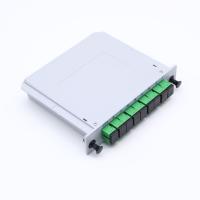 China Insertion Card SC Connector Optical 1x8 PLC Splitter G657A 1260-1650nm for sale