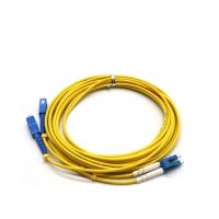 China Singlemode SC UPC to LC UPC Duplex Fiber Patch Cord 9/125um Low Loss 0.3dB for sale